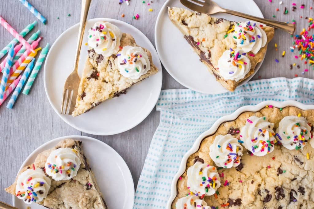 Chocolate Chip Cookie Cake - Baking A Moment