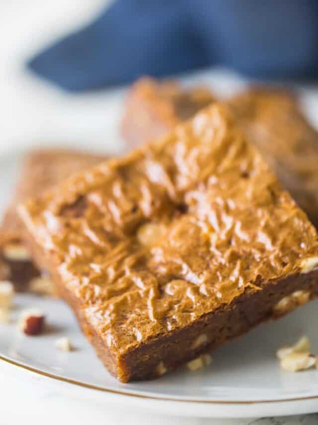 Chewy Blondies - Baking A Moment