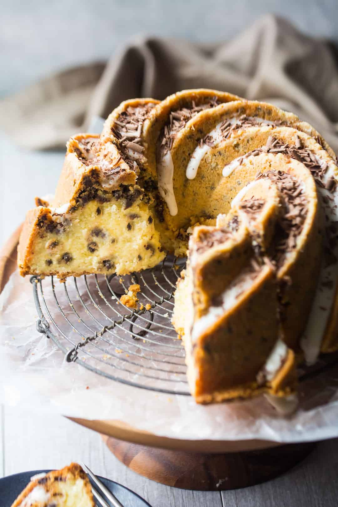 Chocolate Chip Cake: so moist & buttery! -Baking a Moment