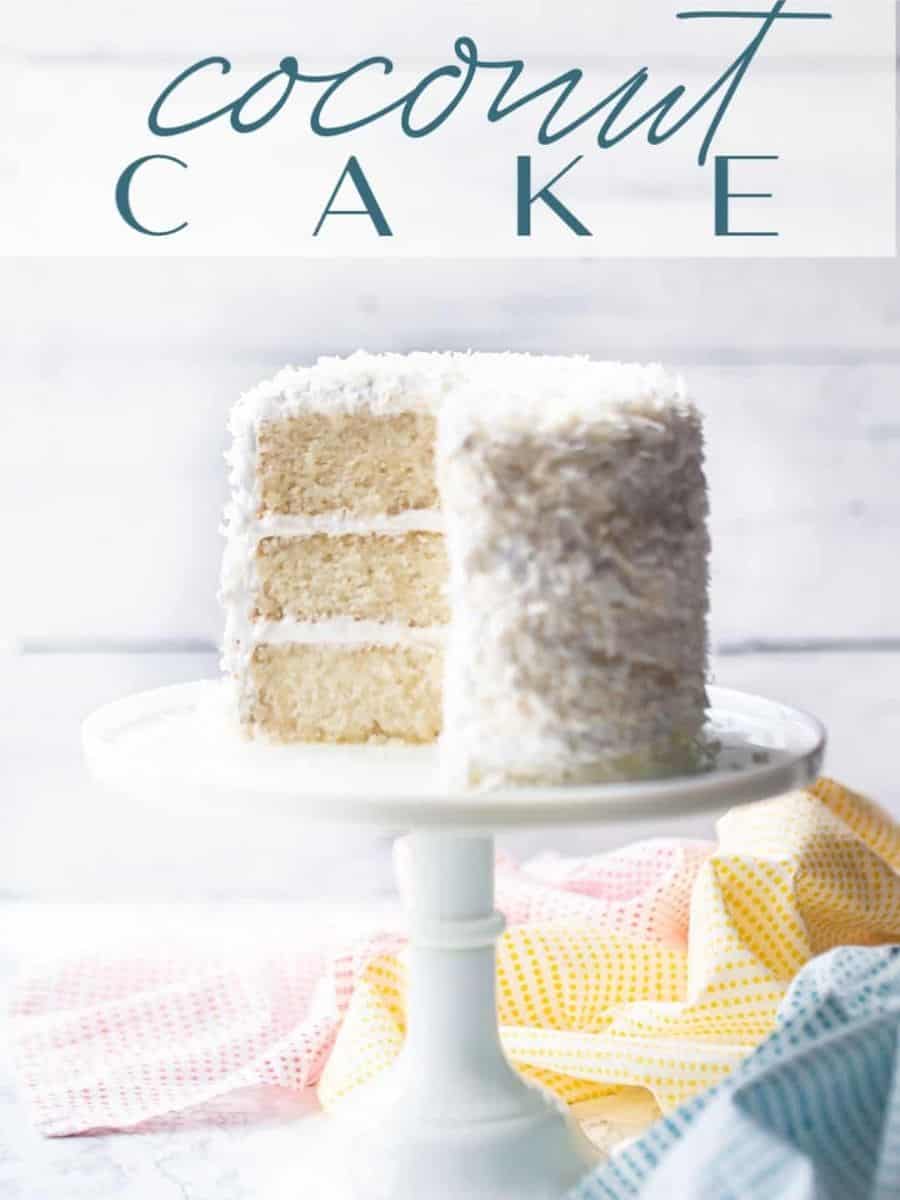 Triple Layer Coconut Cake Story - Baking A Moment