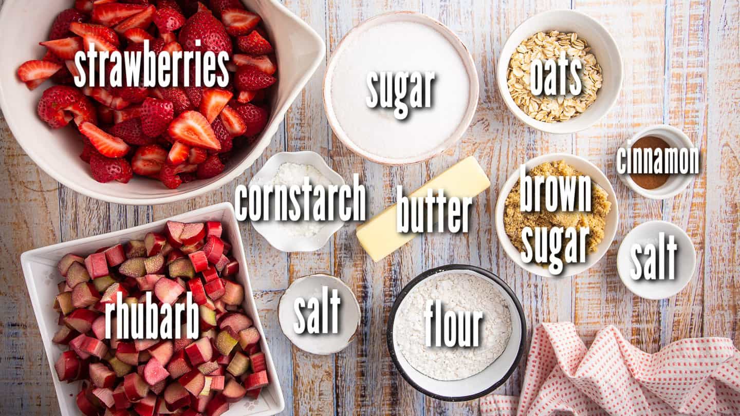 Strawberry Rhubarb Crisp: Easy & so seasonal! -Baking a Moment