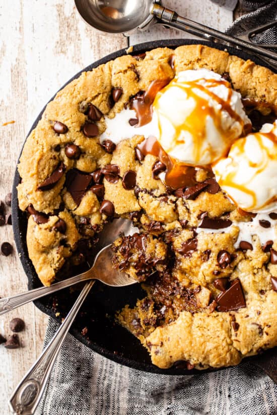 Easy Skillet Cookie Recipe: So indulgent! -Baking a Moment