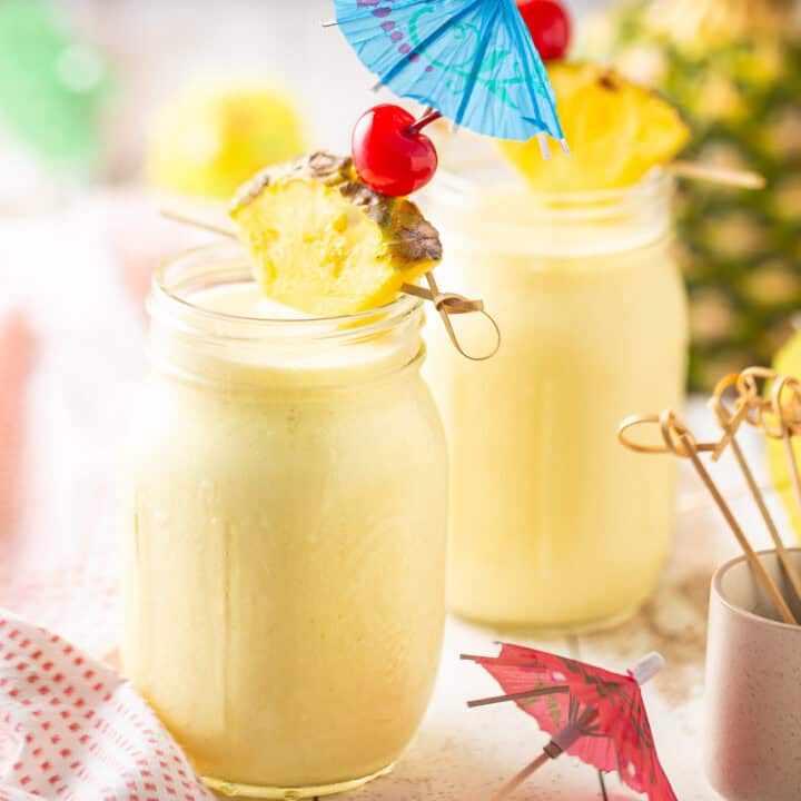 Easy Pina Colada Recipe: Never gets diluted! -Baking a Moment