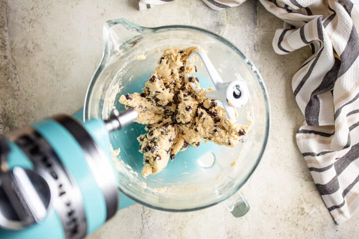 No-Churn Chocolate Chip Cookie Dough Ice Cream -Baking a Moment
