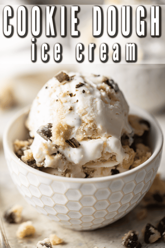 No-Churn Chocolate Chip Cookie Dough Ice Cream -Baking a Moment