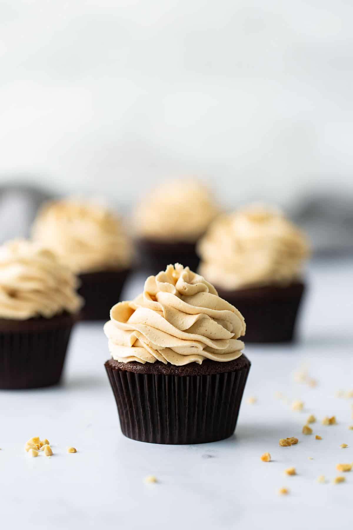 Easy Chocolate Peanut Butter Cupcakes: Moist & so flavorful! - Baking A ...