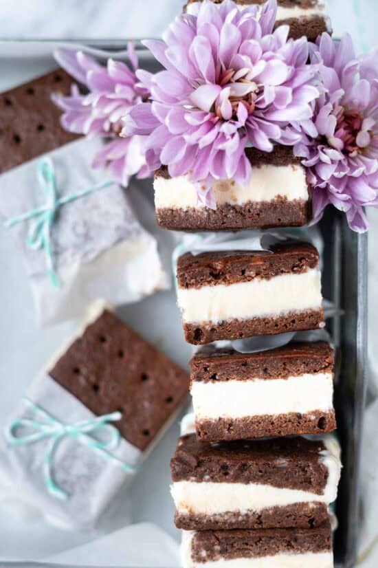 Easy to Make Classic Ice Cream Sandwiches - Baking A Moment