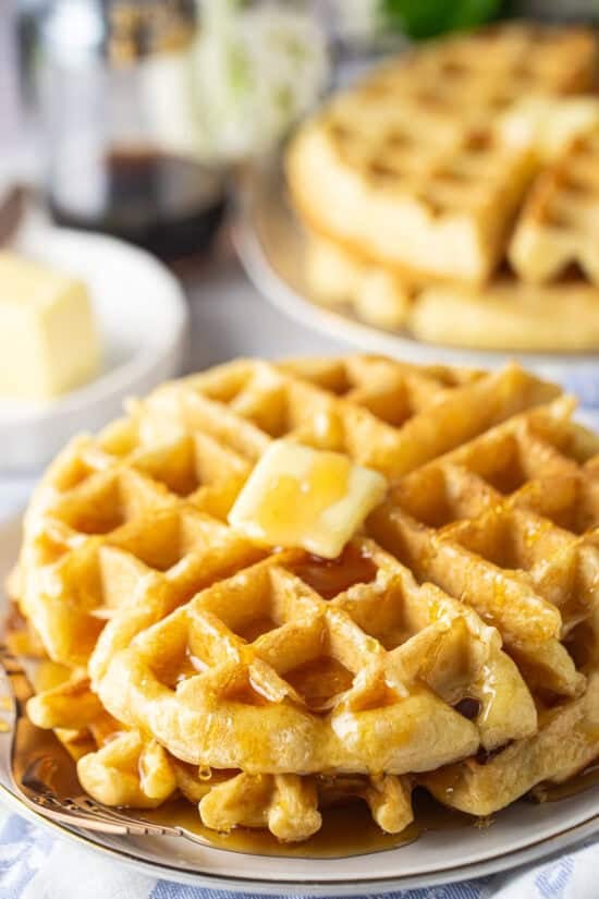 Homemade Waffle Recipe: best ever & so easy! -Baking a Moment