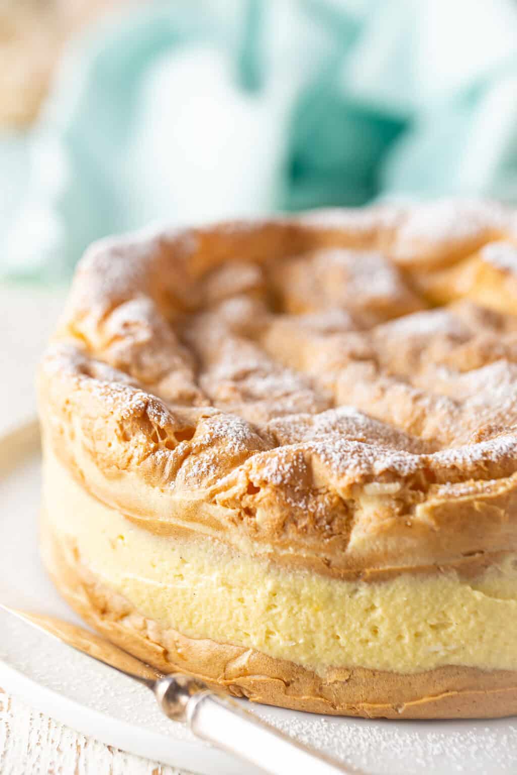 Light & Airy Cream Puff Cake: Layers of choux with fluffy filling ...
