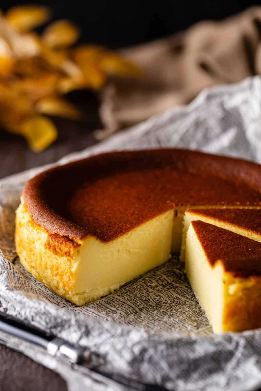 Basque Cheesecake - Baking A Moment
