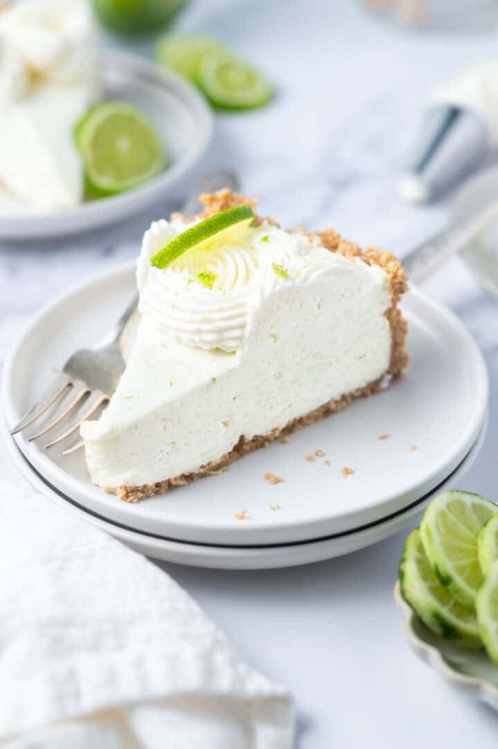 Creamy, No-Bake Key Lime Cheesecake - Baking A Moment